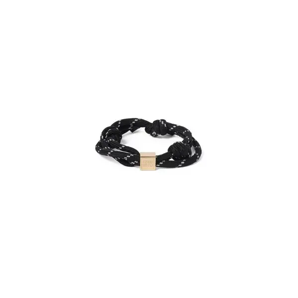 Miu Miu Cord Bracelet - Black
