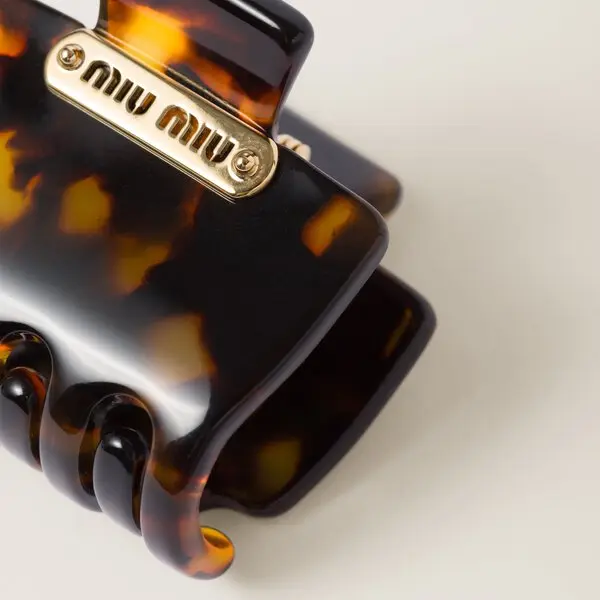 Miu Miu Plexiglas Claw Clip