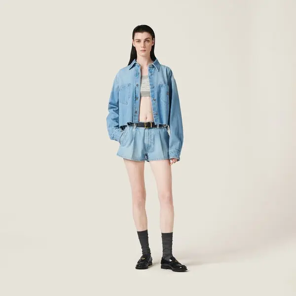 Miu Miu Denim Blouson Jacket
