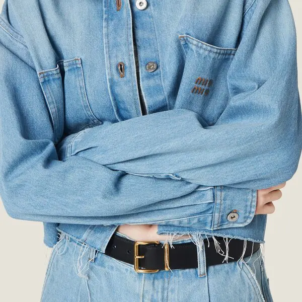 Miu Miu Denim Blouson Jacket