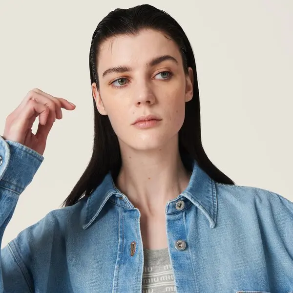 Miu Miu Denim Blouson Jacket