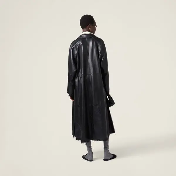 Miu Miu Nappa Leather Coat