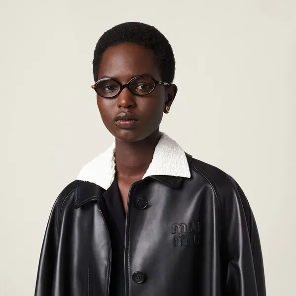 Miu Miu Nappa Leather Coat