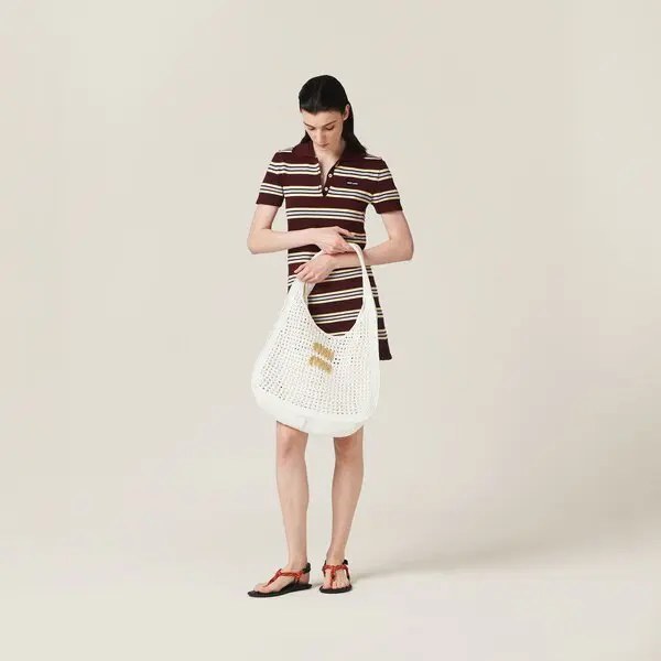 Miu Miu Woven Hobo Bag