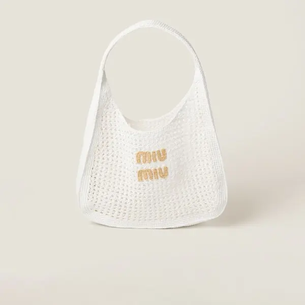 Miu Miu Woven Hobo Bag
