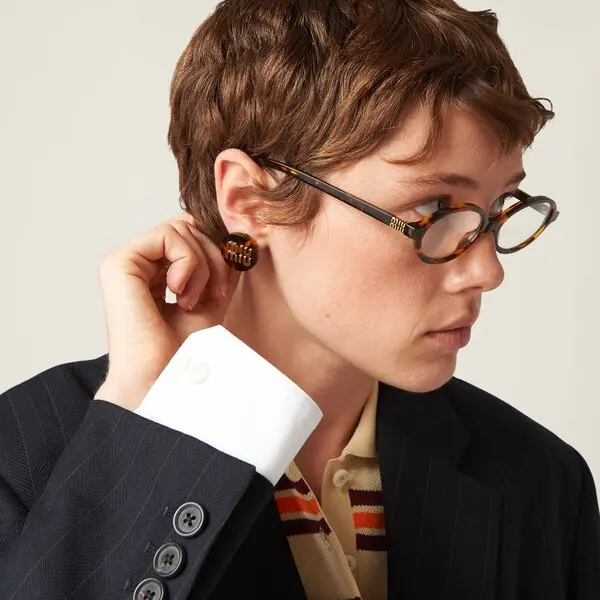 Miu Miu Single-breasted Pinstripe Jacket