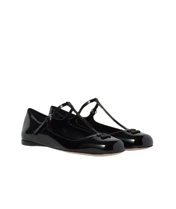 Miu Miu Patent Leather Ballerinas