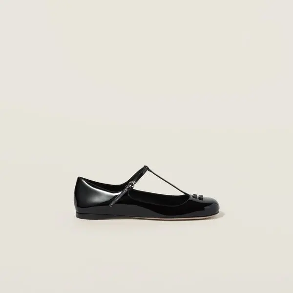 Miu Miu Patent Leather Ballerinas