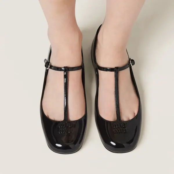 Miu Miu Patent Leather Ballerinas