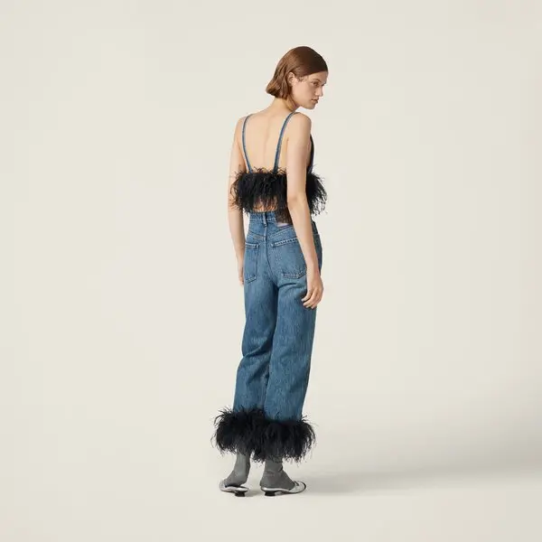 Miu Miu Denim Jeans - Blue/Black | Editorialist