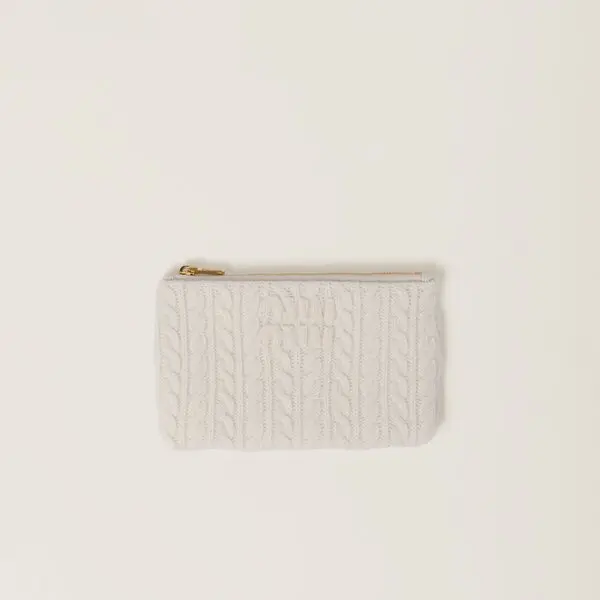 Miu Miu Duchesse Sleep Mask With Cashmere Pouch