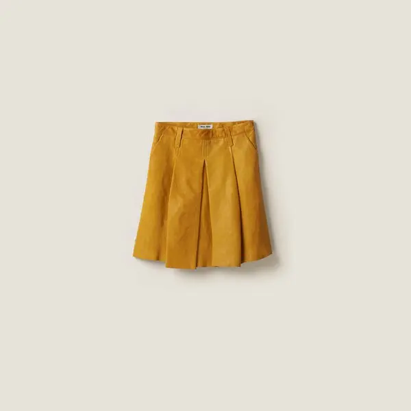 Miu Miu Nappa Leather Skirt