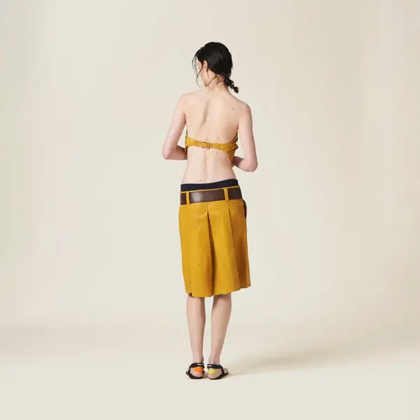 Miu Miu Nappa Leather Skirt