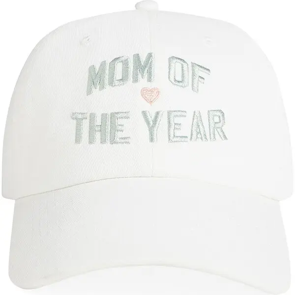 FAVORITE DAUGHTER Embroidered Baseball Cap - Ivory