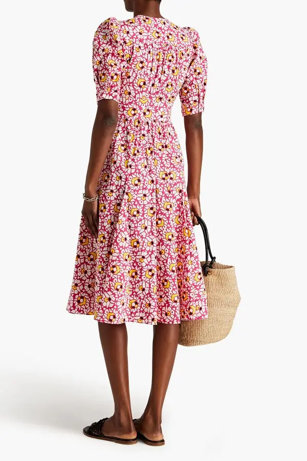 Diane Von Furstenberg Melissa Printed Midi Dress