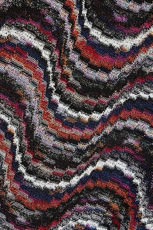 Missoni Metallic Crochet-knit Mini Dress