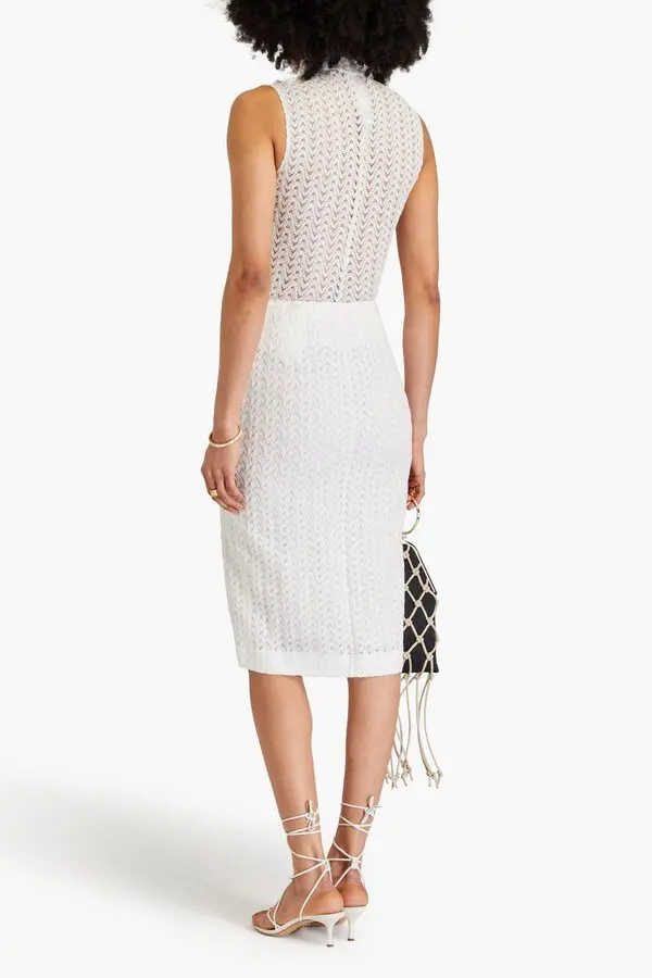 Missoni Crochet-knit Wool-blend Turtleneck Top