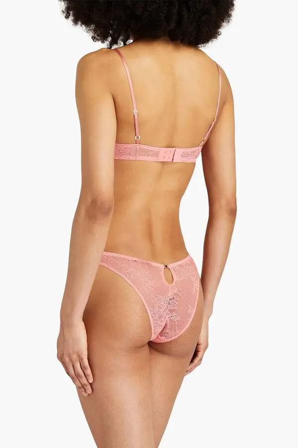 Stella McCartney Cutout Stretchlace Balconette Bra