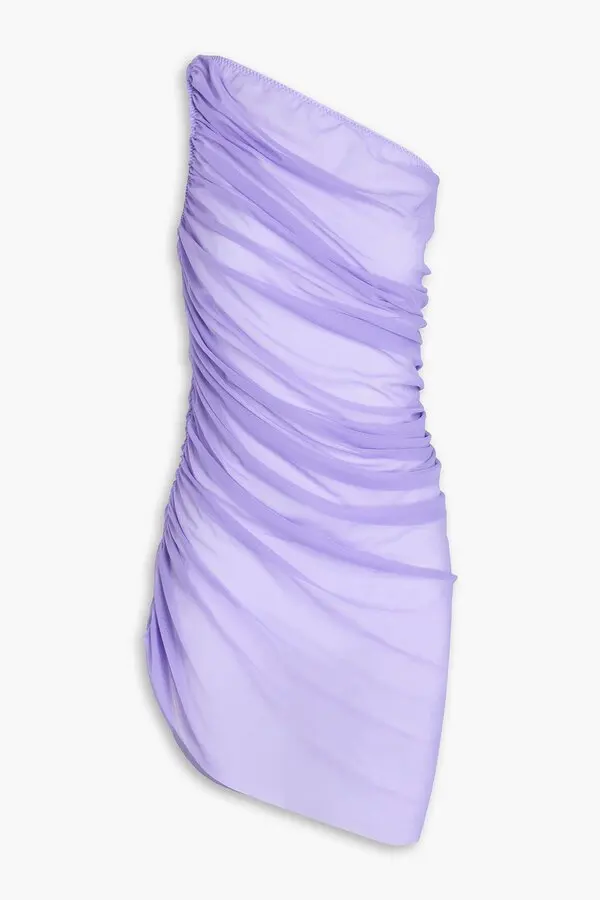 strapless open back dress DIANA GOWN – Black Mesh – Norma Kamali