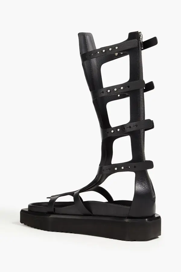 Rick Owens Turbo Cyclops Leather Platform Sandals