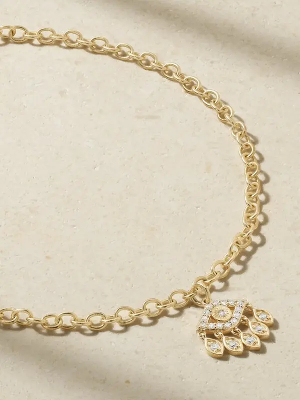 SYDNEY EVAN Evil Eye Diamond Anklet