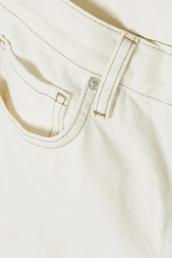 FRAME Le Super High Denim Shorts - White
