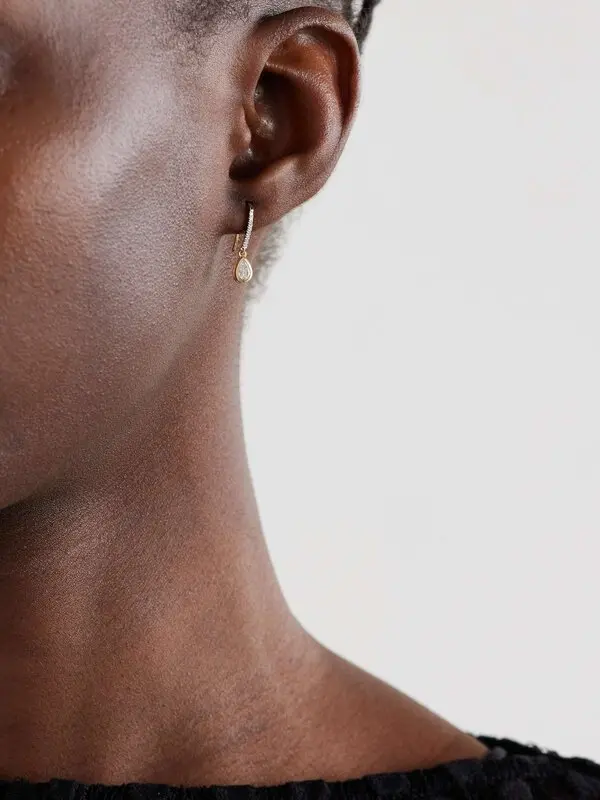 Mateo 14-karat Diamond Dangle Earrings