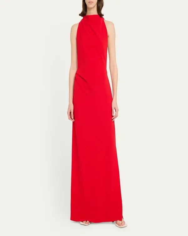 Proenza Schouler Faye Backless Gown - Red