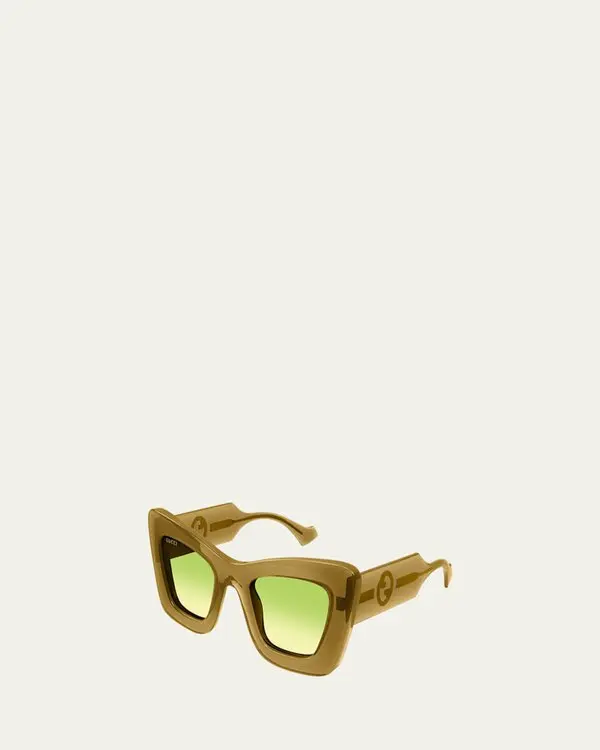 Gucci Gg Plastic Cat-eye Sunglasses
