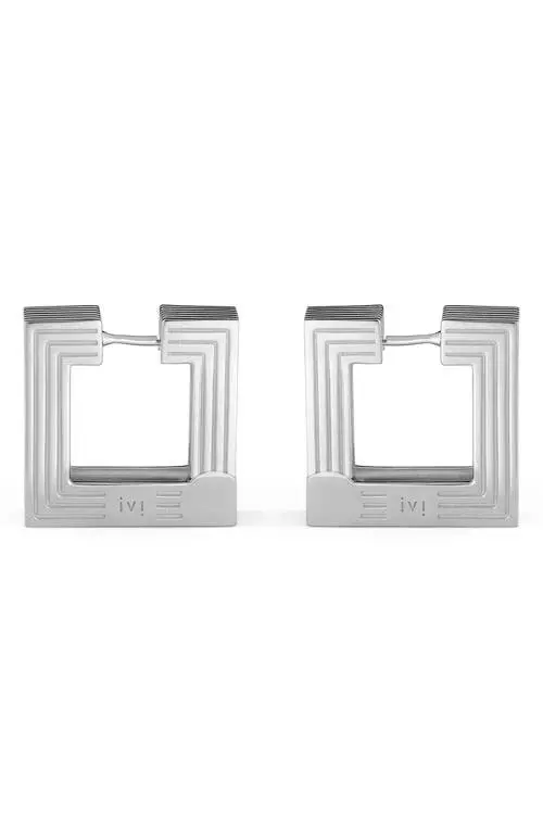 IVI LOS ANGELES Medium Aurelia Hoop Earrings - Silver