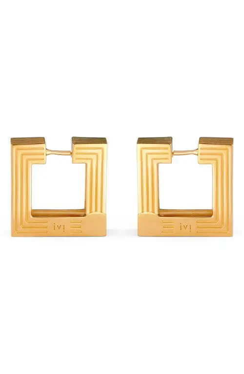 IVI LOS ANGELES Medium Aurelia Hoop Earrings - Yellow Gold
