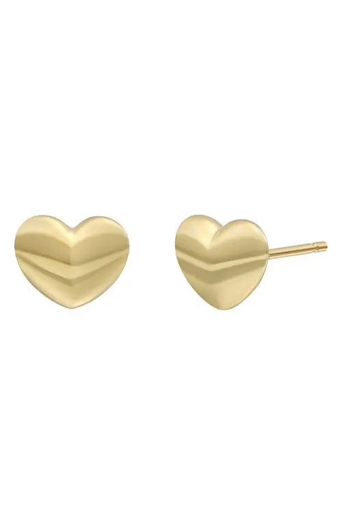 Bony Levy 14k Gold Heart Stud Earrings - 14k Yellow Gold