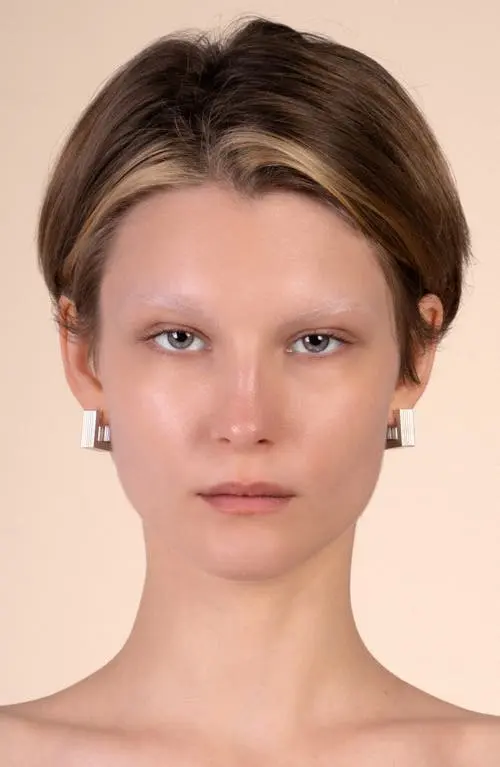 IVI LOS ANGELES Small Aurelia Hoop Earrings - Silver
