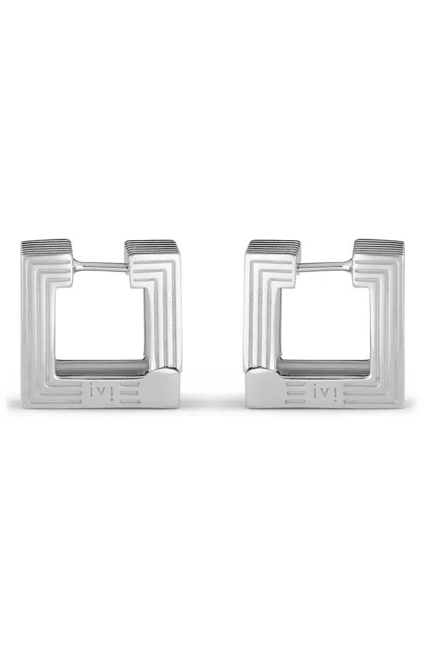 IVI LOS ANGELES Small Aurelia Hoop Earrings - Silver