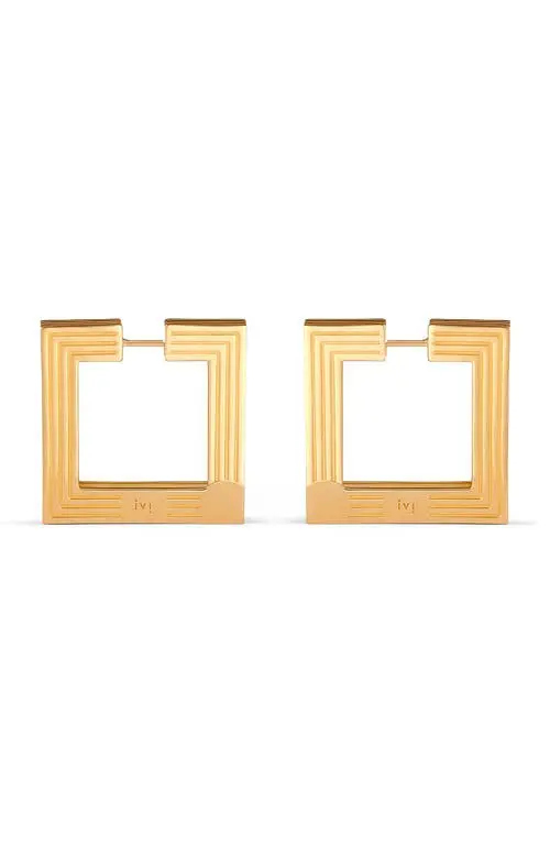 IVI LOS ANGELES Aurelia Hoop Earrings - Yellow Gold