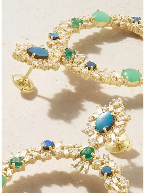 SUZANNE KALAN 18-karat Multi-stone Earrings