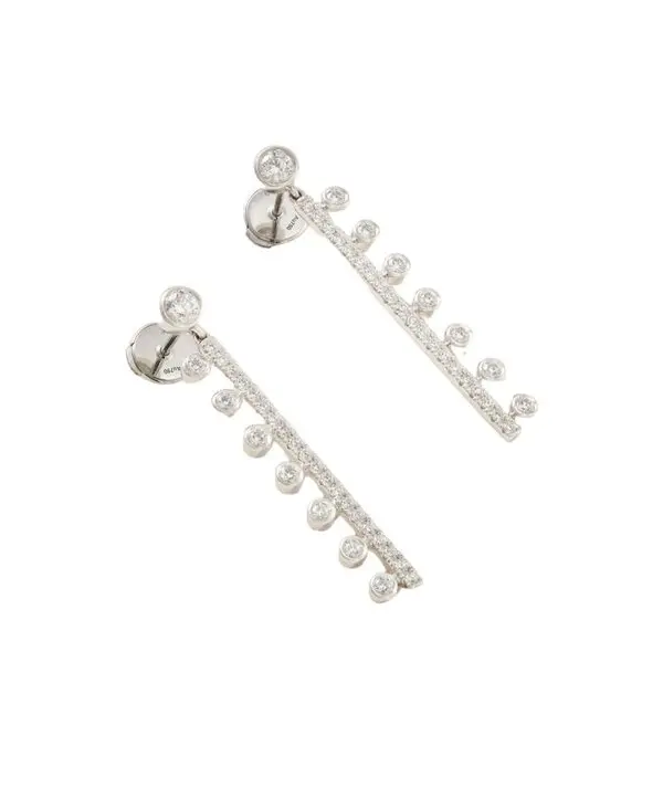 De Beers Dewdrop 18-karat White Diamond Earrings