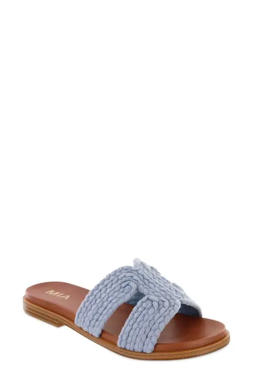 Mia Poet Slide Sandal - Denim