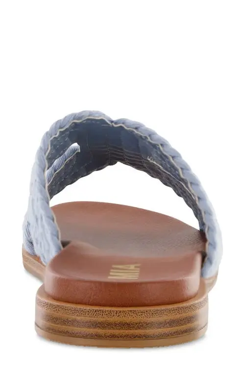 Mia Poet Slide Sandal - Denim