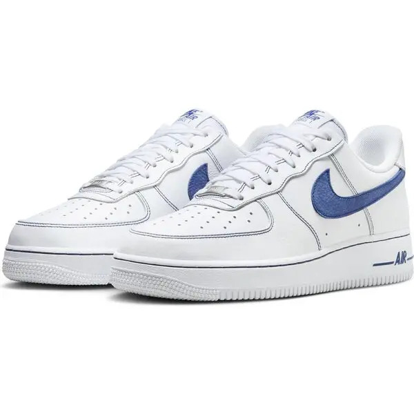 Nike Air Force 1 '07 Lv8 Sneakers - White/ Deep Royal Blue