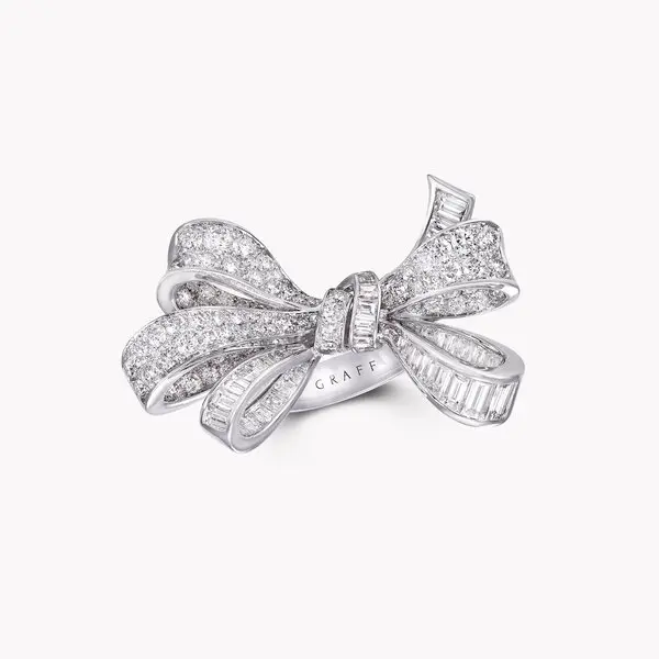 Graff Tilda's Bow Double Knot Diamond Ring