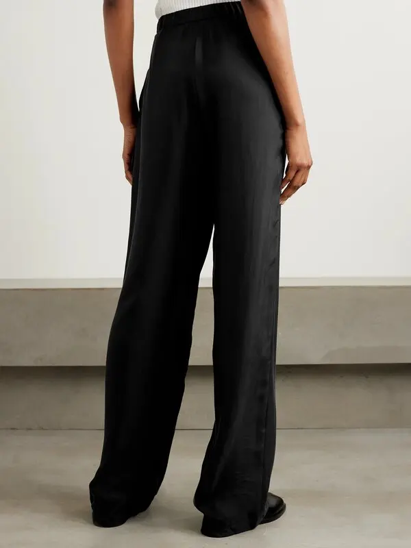 ANN DEMEULEMEESTER Dela Wide-leg Silk-jersey Pants