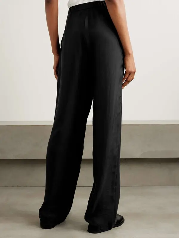 ANN DEMEULEMEESTER Dela Wide-leg Silk-jersey Pants