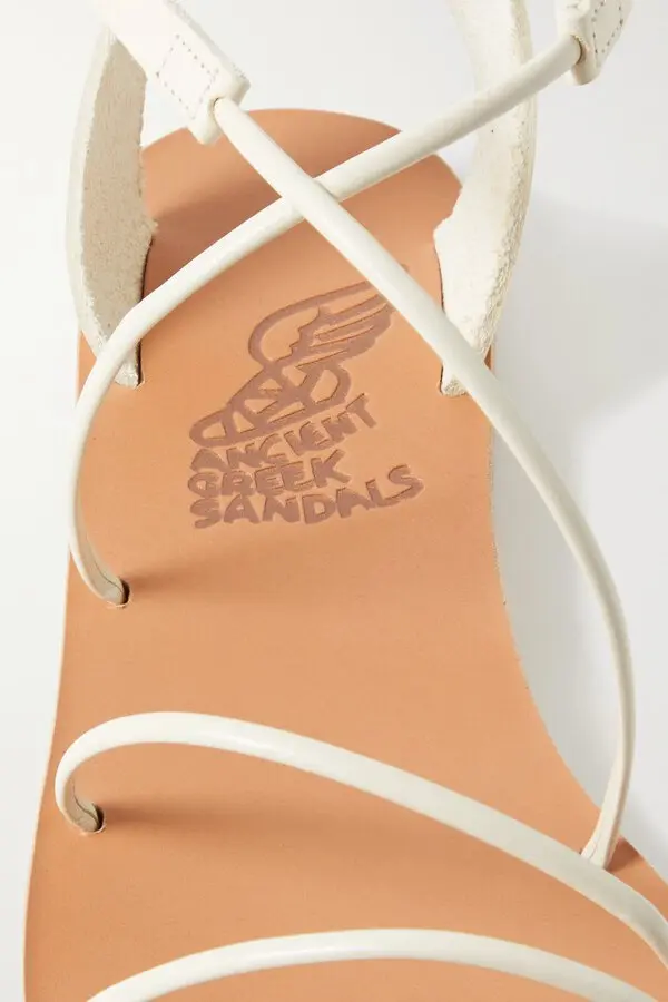 ANCIENT GREEK SANDALS Meloivia Leather Sandals - Ivory