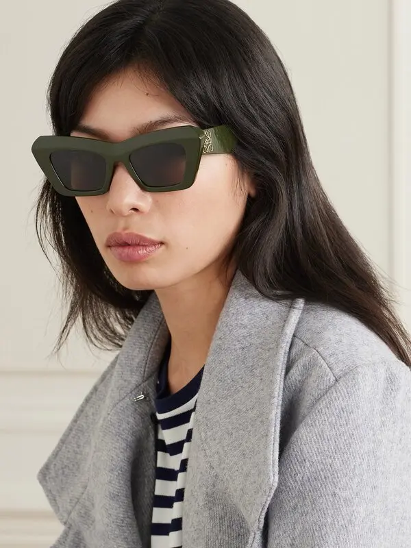 Loewe Oversized Cat-eye Sunglasses - Green