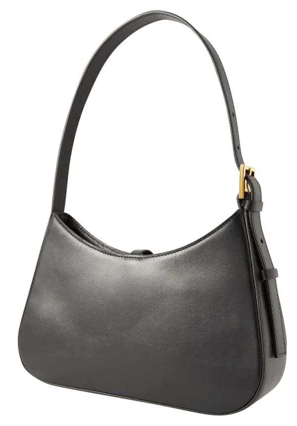 DEMELLIER Tokyo Leather-trimmed Raffia Shoulder Bag