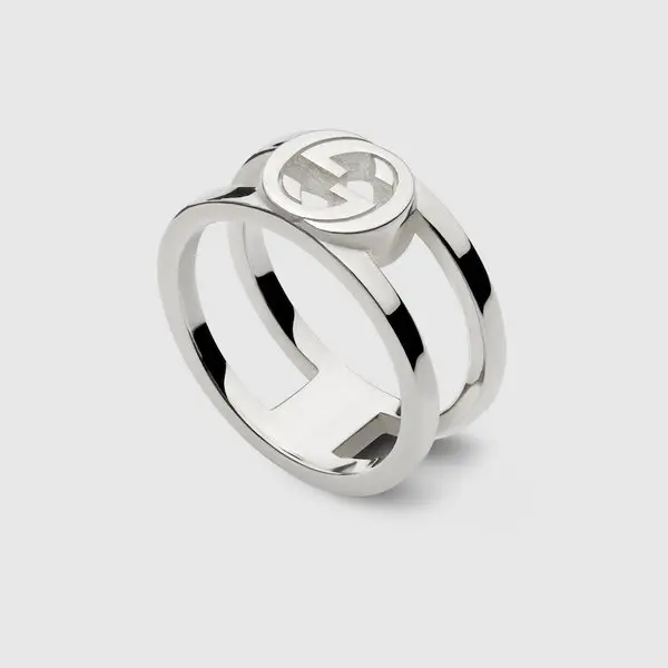 Gucci Interlocking G Wide Band Ring