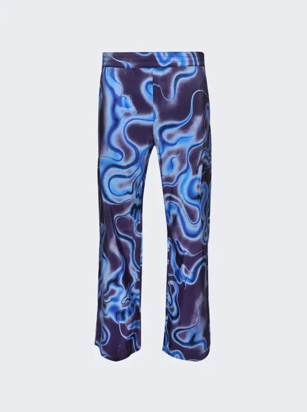 CASELLA MEYER Allover Spirits Pants - Blue And Purple