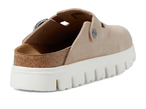 BIRKENSTOCK Boston Chunky Platform Clogs - Beige