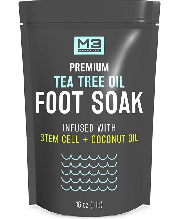 M3 NATURALS M3 Tea Tree Oil Epsom Salt Pedicure Foot Soak With Coconut Oil & Stem Cell - No Color